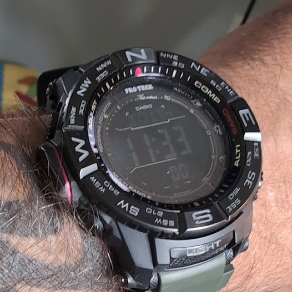 Casio | Wearables | Casio Black And Red Pro Trek Smartwatch | Poshmark